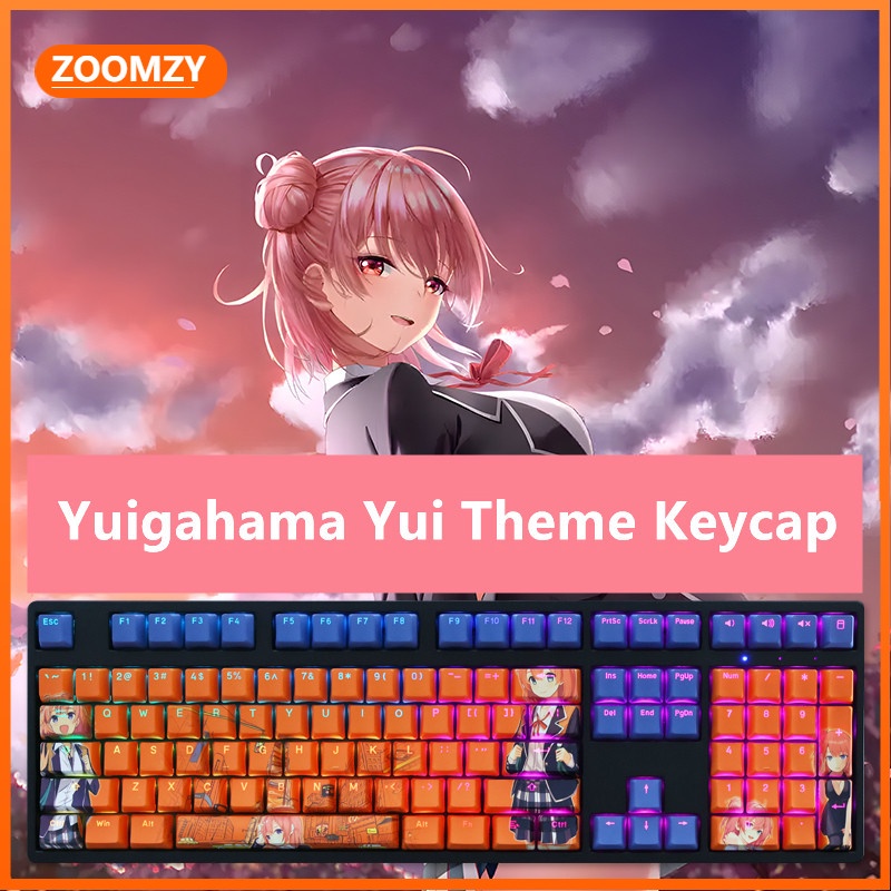 Yuigahama Yui Theme Keycap OEM Profile PBT Dye-sublimation Mechanical ...
