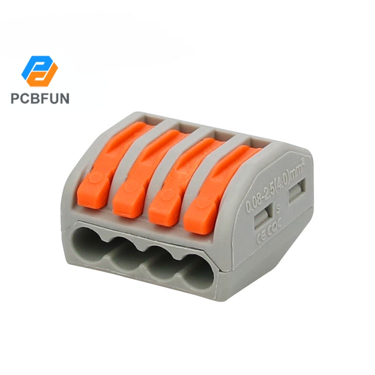 Pcbfun Spring Lever Terminal Block Electric Cable Universal Compact ...