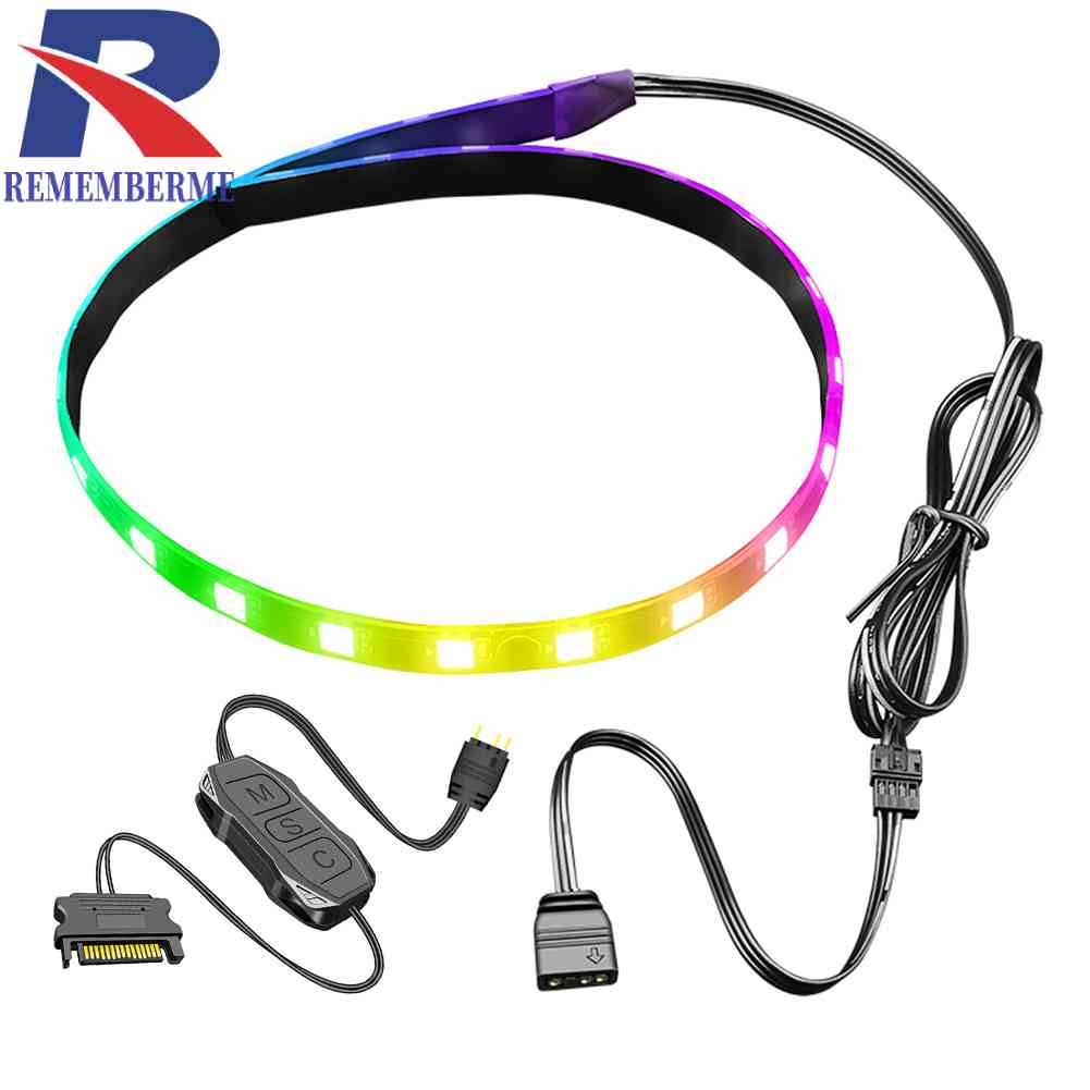 COOLMOON CM-LS40 5V ARGB PC Case LED Light Bar SATA 3PIN Computer RGB ...