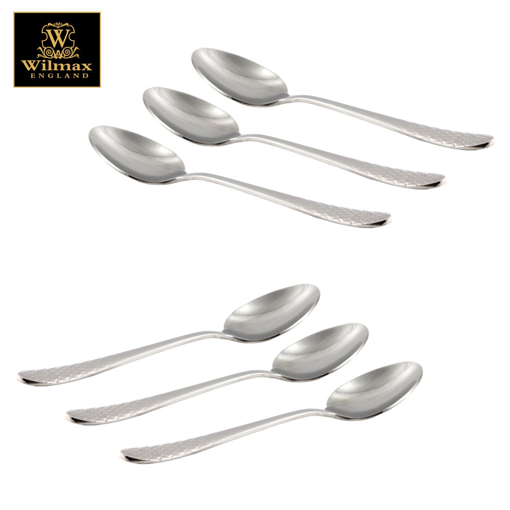Wilmax England Stainless Steel Julia Coffee Spoon 4.5 Inch 11.5cm (Set ...
