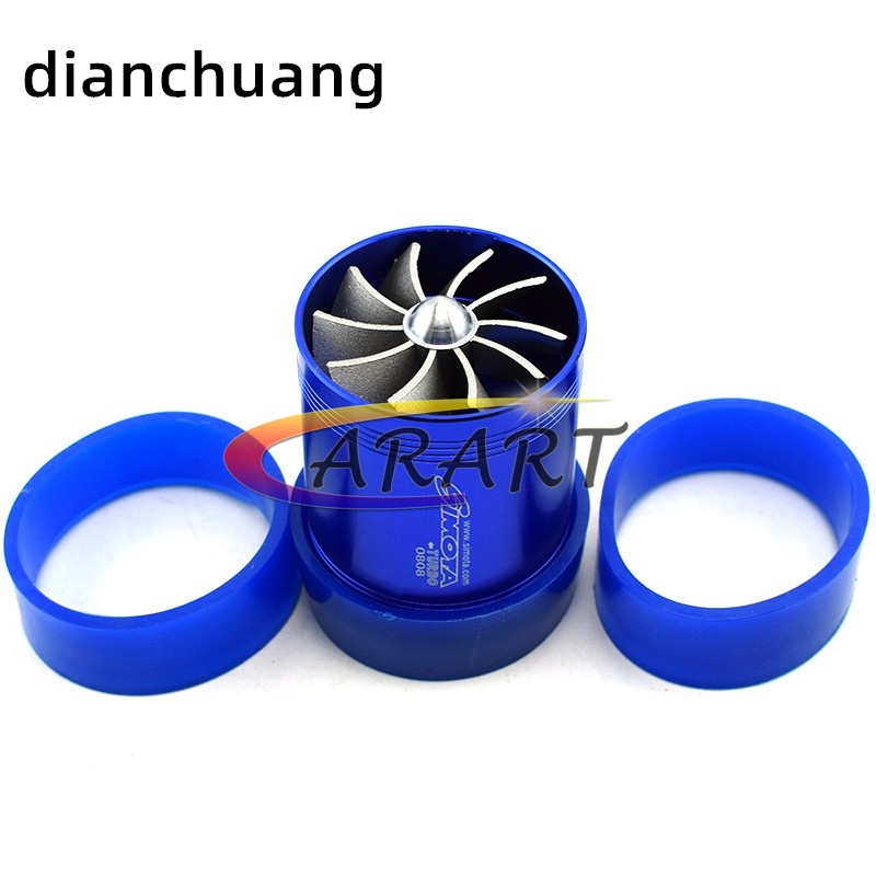Simota Double Turbine Turbo 76MM 3 INCH Car Racing Air Filter Box ...