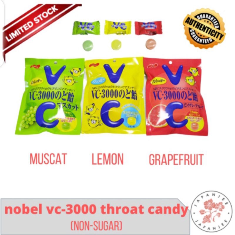 Nobel VC-3000 Throat Candy 90 grams | Shopee Philippines