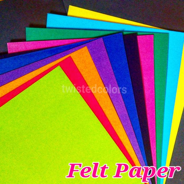 Felt Paper Multicolor 10Pcs | Shopee Philippines
