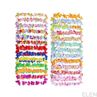 50pcs Hawaiian leis Garland Artificial Necklace Hawaii Flowers Wreath ...