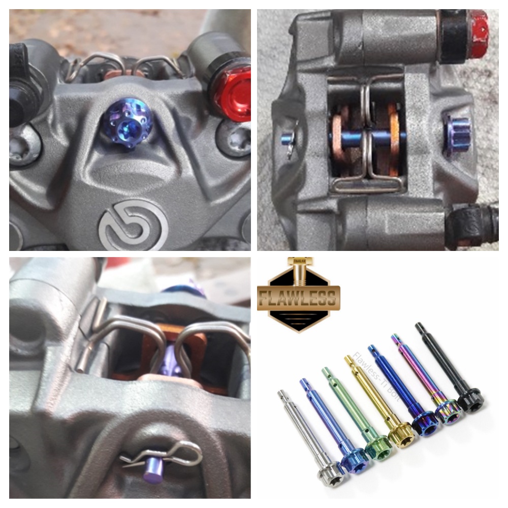 Flawless-Ti Gr5 Titanium Brembo 2 Piston And 4 Piston Caliper Pin ...