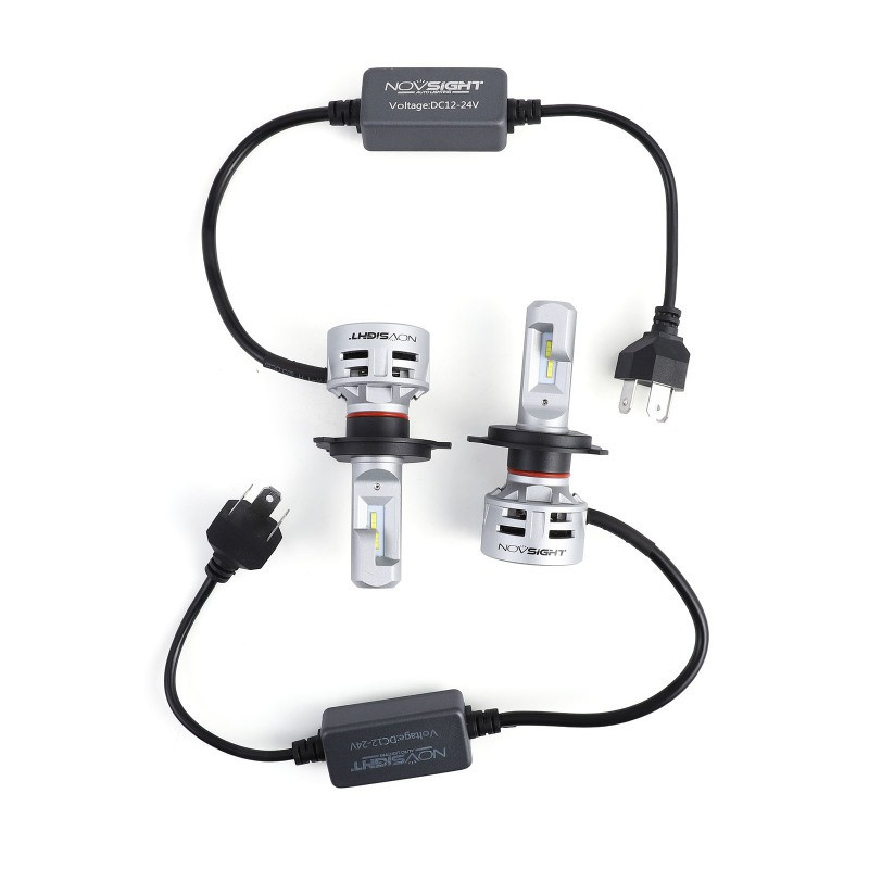 Novsight N9 9005 9006 H4 H11 H7 LED Headlight 10000LM 60W 6500K CSP ...