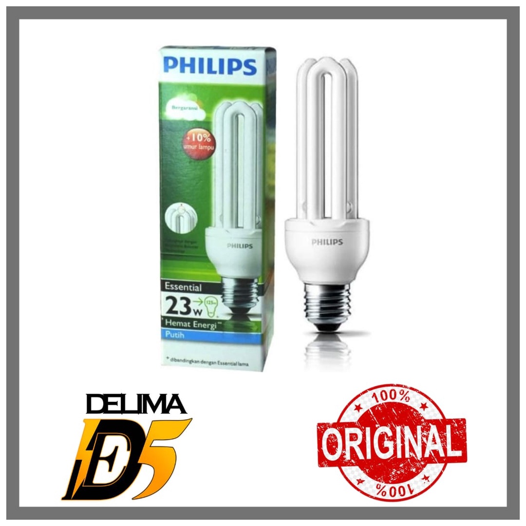 Philips Essential 23W - (CDL - White / WW - Yellow) | Shopee Philippines