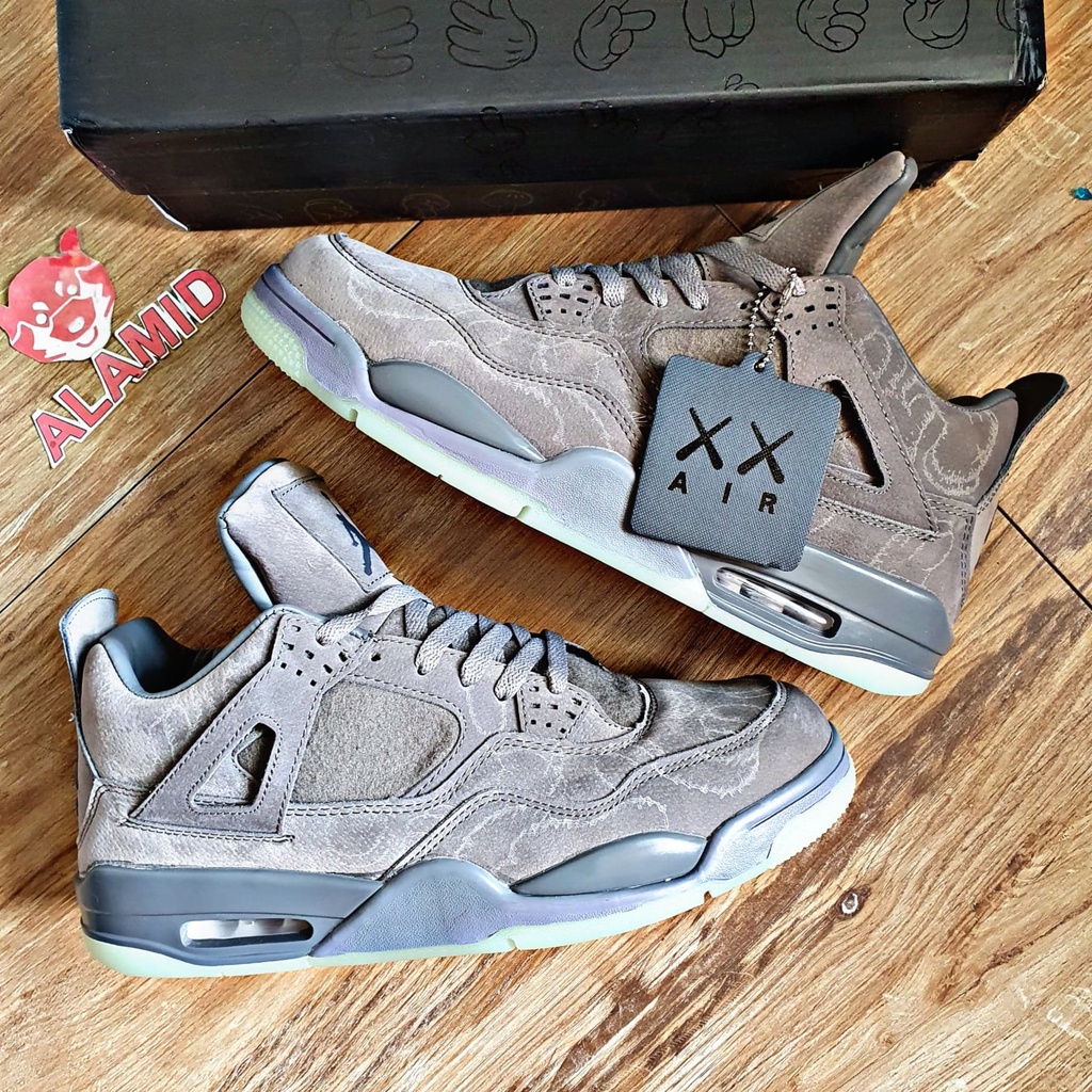 Jordan 4 Retro KAWS Cool Grey for Men | Shopee Philippines