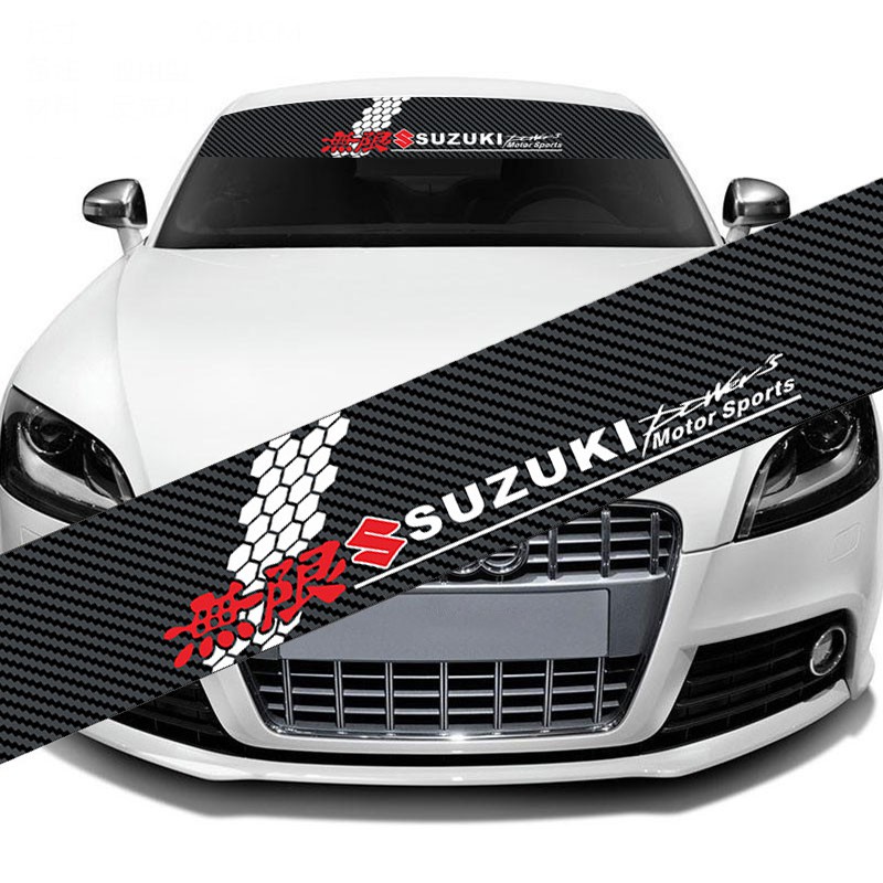 130x21cm Modified Vinyl Car Front Windshield Reflective Sticker Sun ...