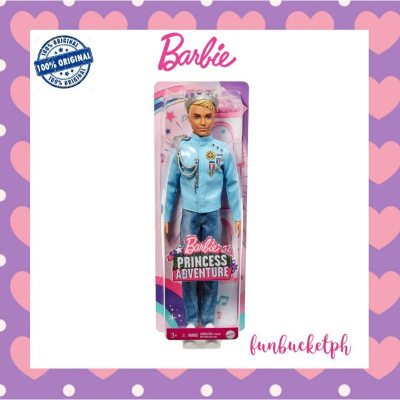 ORIGINAL Barbie Princess Adventure Prince Ken Doll | Shopee Philippines
