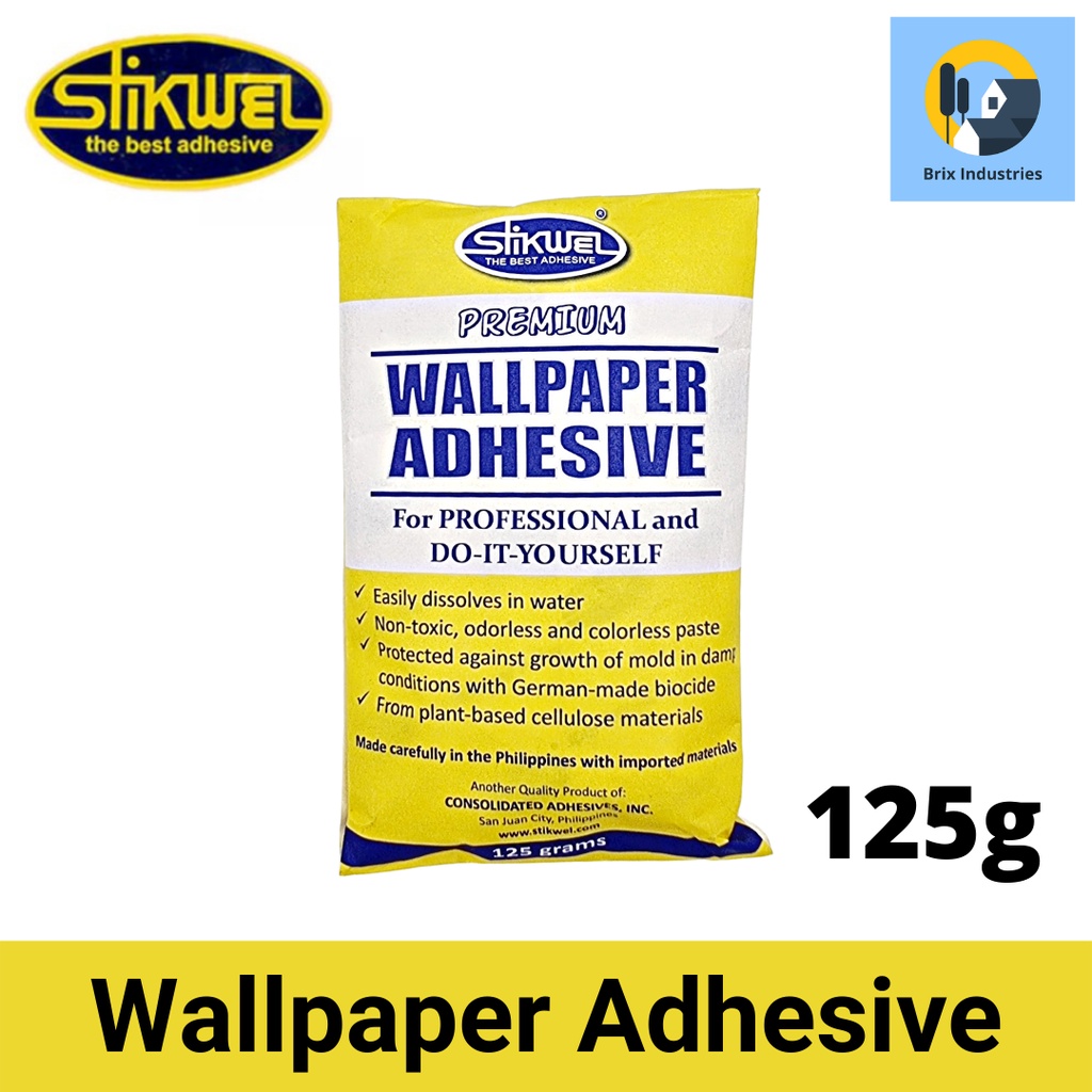 Stikwel Wallpaper Adhesive 40g or 125g For Professional and Do It ...