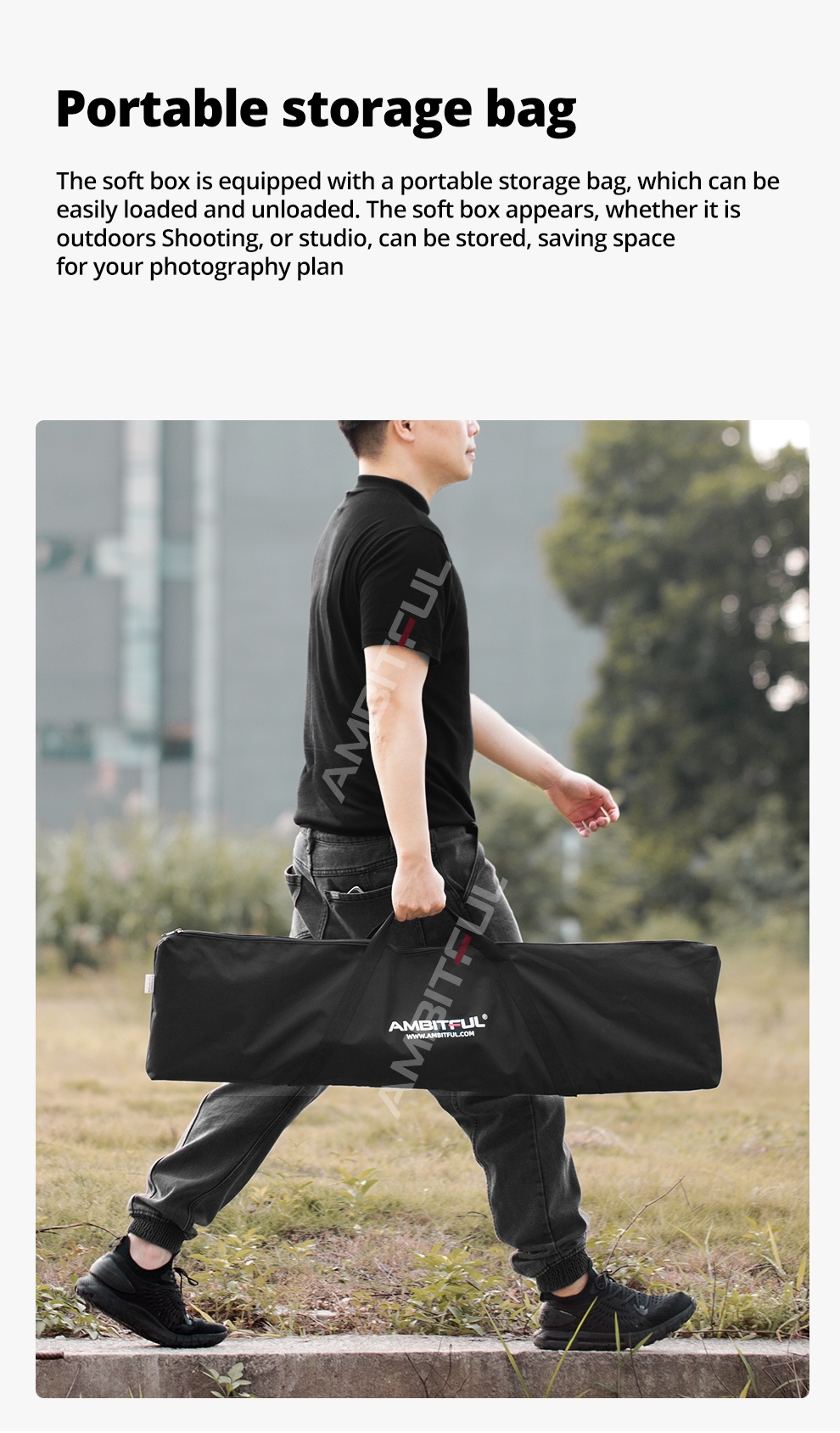 AMBITFUL 60x90cm 22x90cm 30x120cm 35x160cm 95cm Rectangular Octagonal Honeycomb Grid Softbox for ...