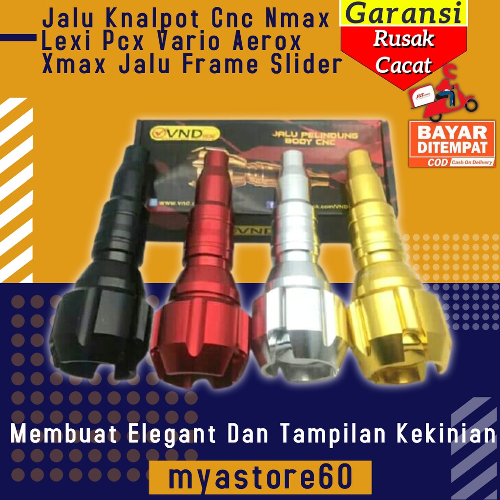 Cnc Exhaust Frame Slider Router Nmax Lexi Pcx Vario Aerox Xmax Frame ...