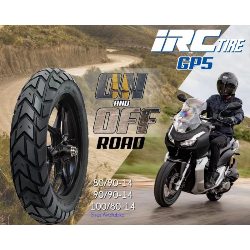 IRC GP5 80/90/14 90/90/14 100/80/14 (FREE SEALANT&PITO) | Shopee ...