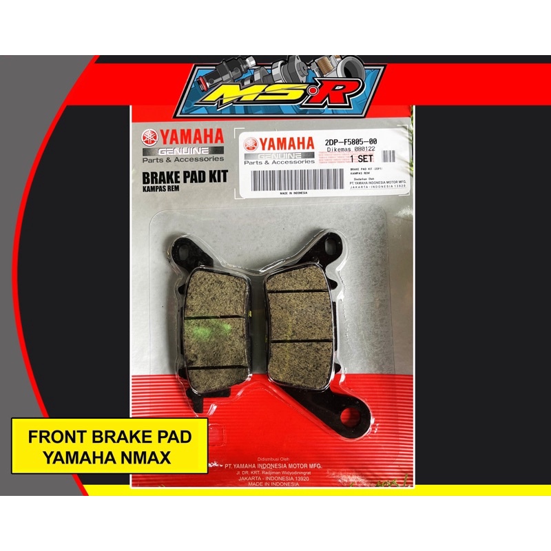 Yamaha Brake Pad Nmax/Aerox/Mio i 125/ Soul i 125 (Front) 2DP-F5805-00 ...