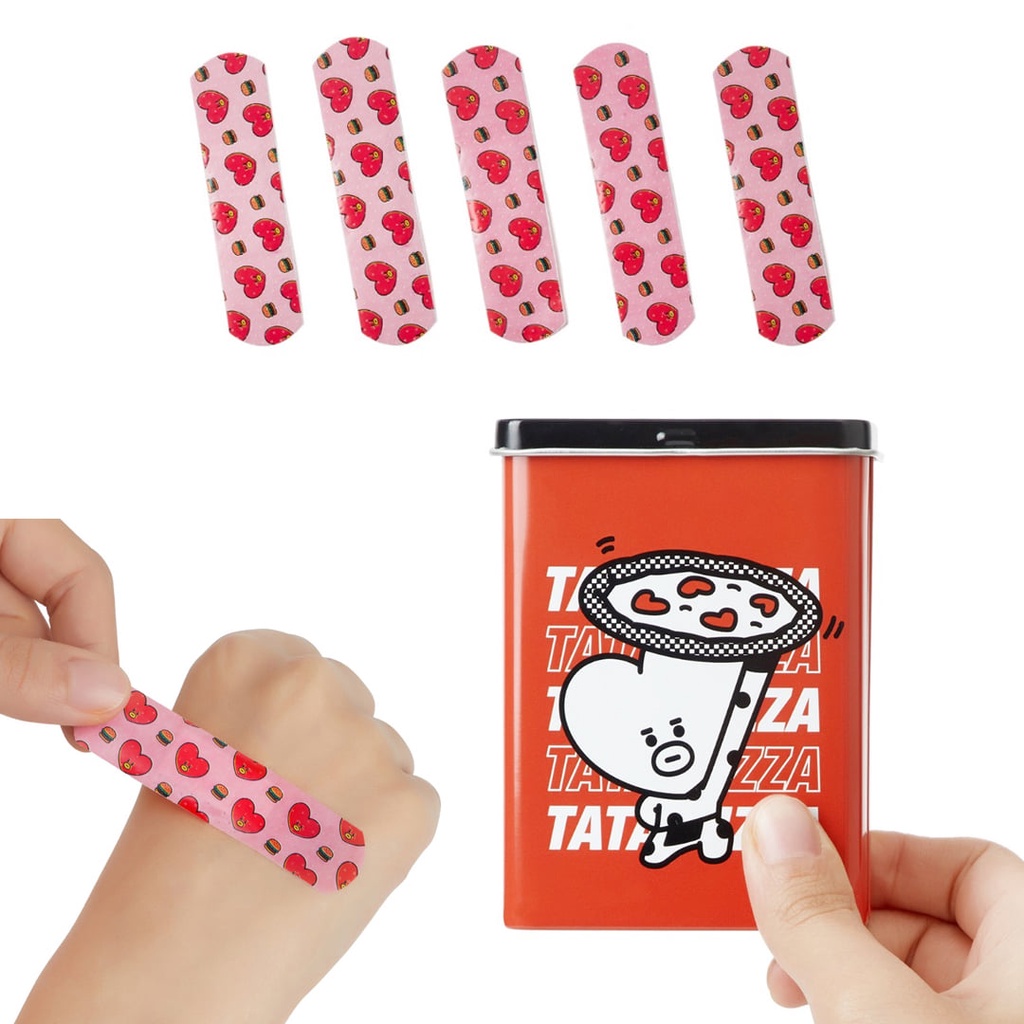 Line Friends BT21 Bite Band 50pcs with tin can (Band Aid) | Shopee ...