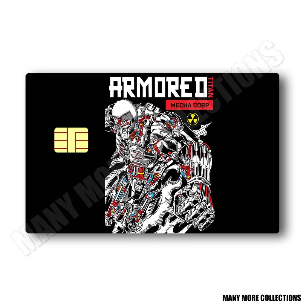 Attack on Titan ATM DEBIT BANK Card Skins Stickers | Shopee Philippines