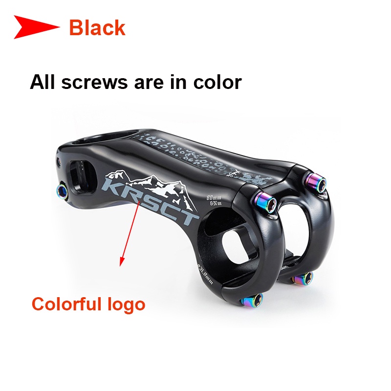 KRSCT -20 Degree Stem CNC Aluminum Alloy 80/90/100mm Short Handle Stem ...