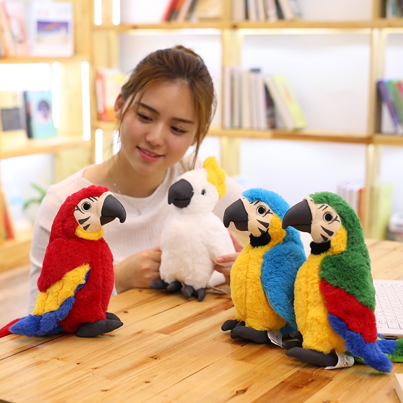 Plush toy simulation parrot doll plush toys King Kong little doll ...