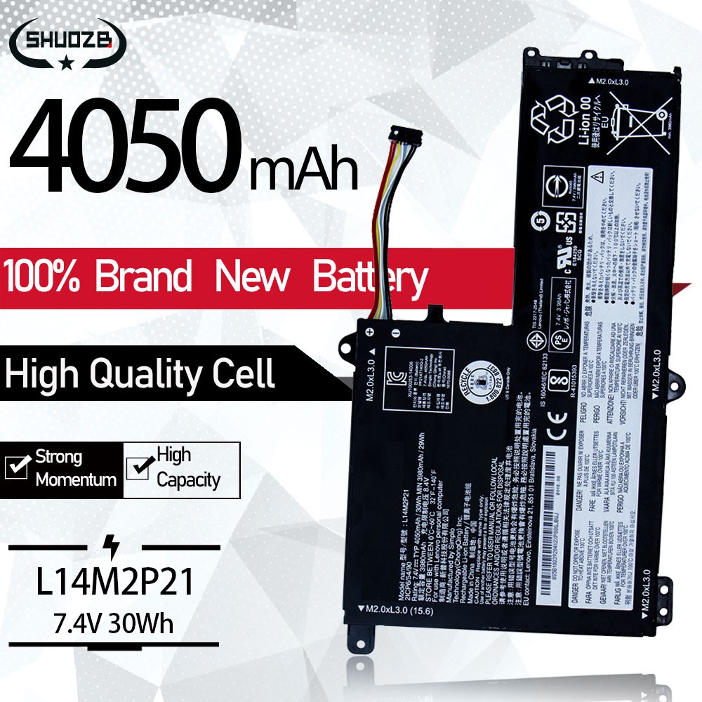 L14M2P21 Laptop Battery For Lenovo S41-70AM 75 35 B50 IdeaPad 300S Yoga ...