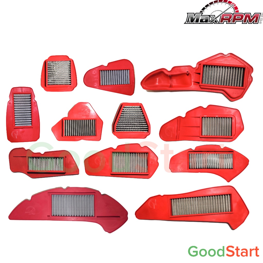 MAX RPM STAINLESS WASHABLE AIR FILTER AEROX NMAX CLICK ADV PCX XMAX GTR ...