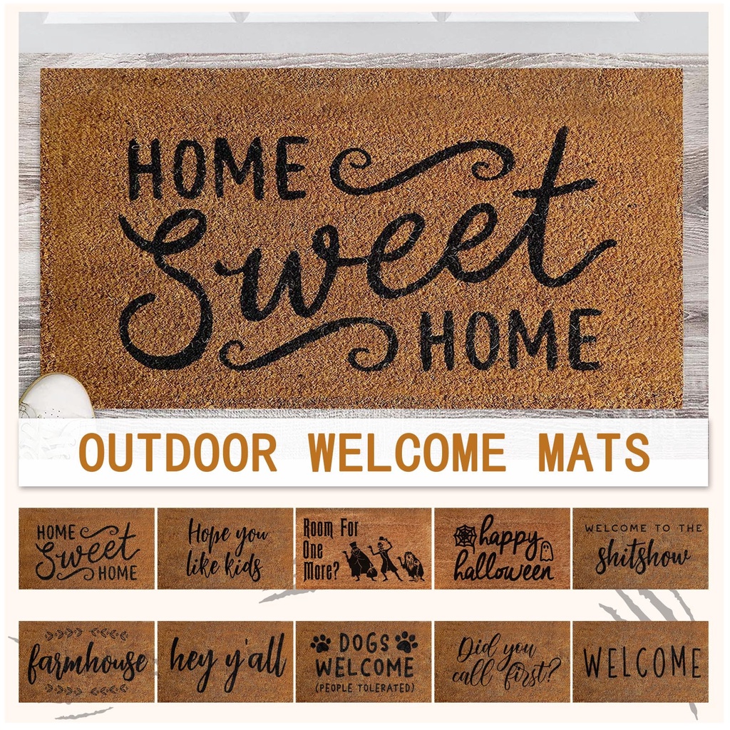 Welcome Mats For Front Door Funny Door Mats Outside Entrance Doormat ...