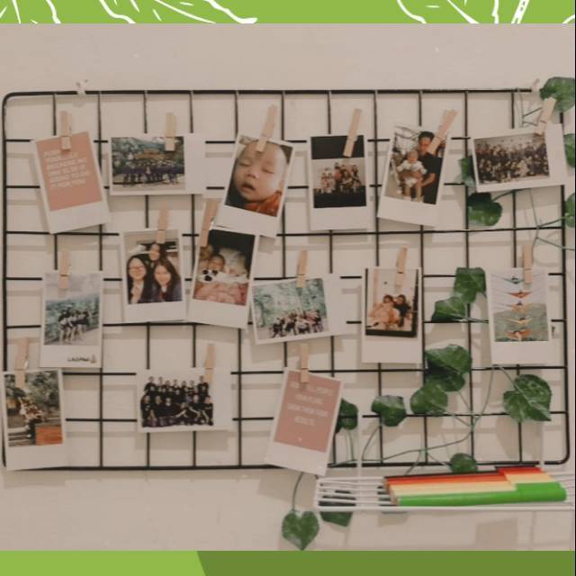 Polaroid Wire Grid Wall Hijang Decoration (1set) | Shopee Philippines
