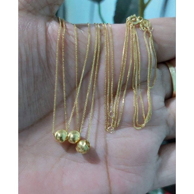 18K Saudi Gold NECKLACE CHAIN w/ TIGER EYE PENDANT ️ PAWNABLE & COD ...