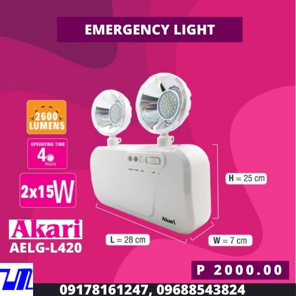 Akari LED Emergency Light (AELG-L420) | Shopee Philippines