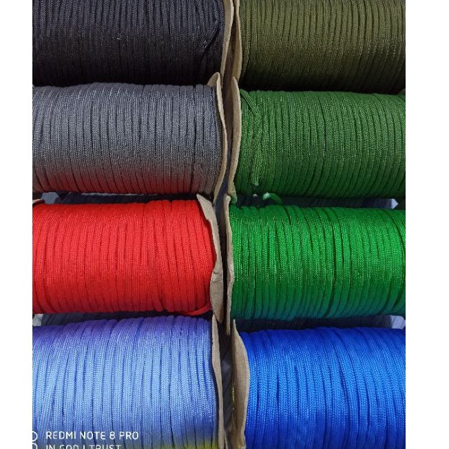 4mm PARACORD PLAIN COLOR 7strands | Shopee Philippines