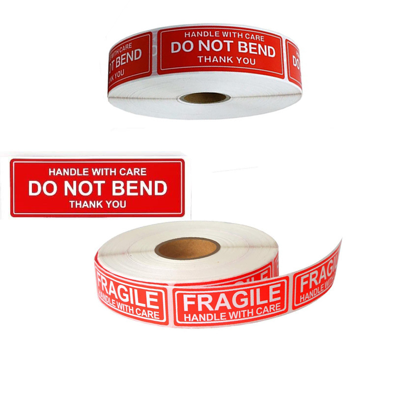 150Pcs/Roll DO NOT BEND FRAGILE Package Packaging Warning Stickers ...