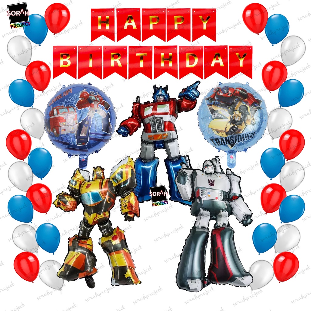 Transformers 36 pieces birthday optimus bumble bee megatron decoration ...
