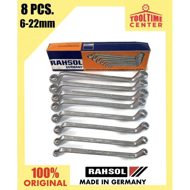 8 pc. Rahsol Super Heavy Duty Double Offset Box Wrench Spanner Set 8 to ...