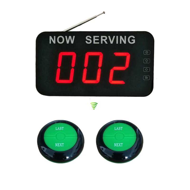NOW SERVING queuing system call customer wireless calling system number ...