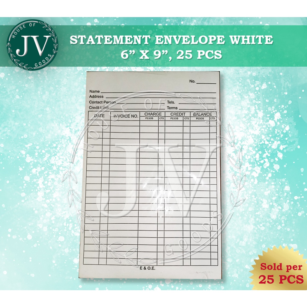 25pcs White Statement Envelope 6"x9" | Shopee Philippines