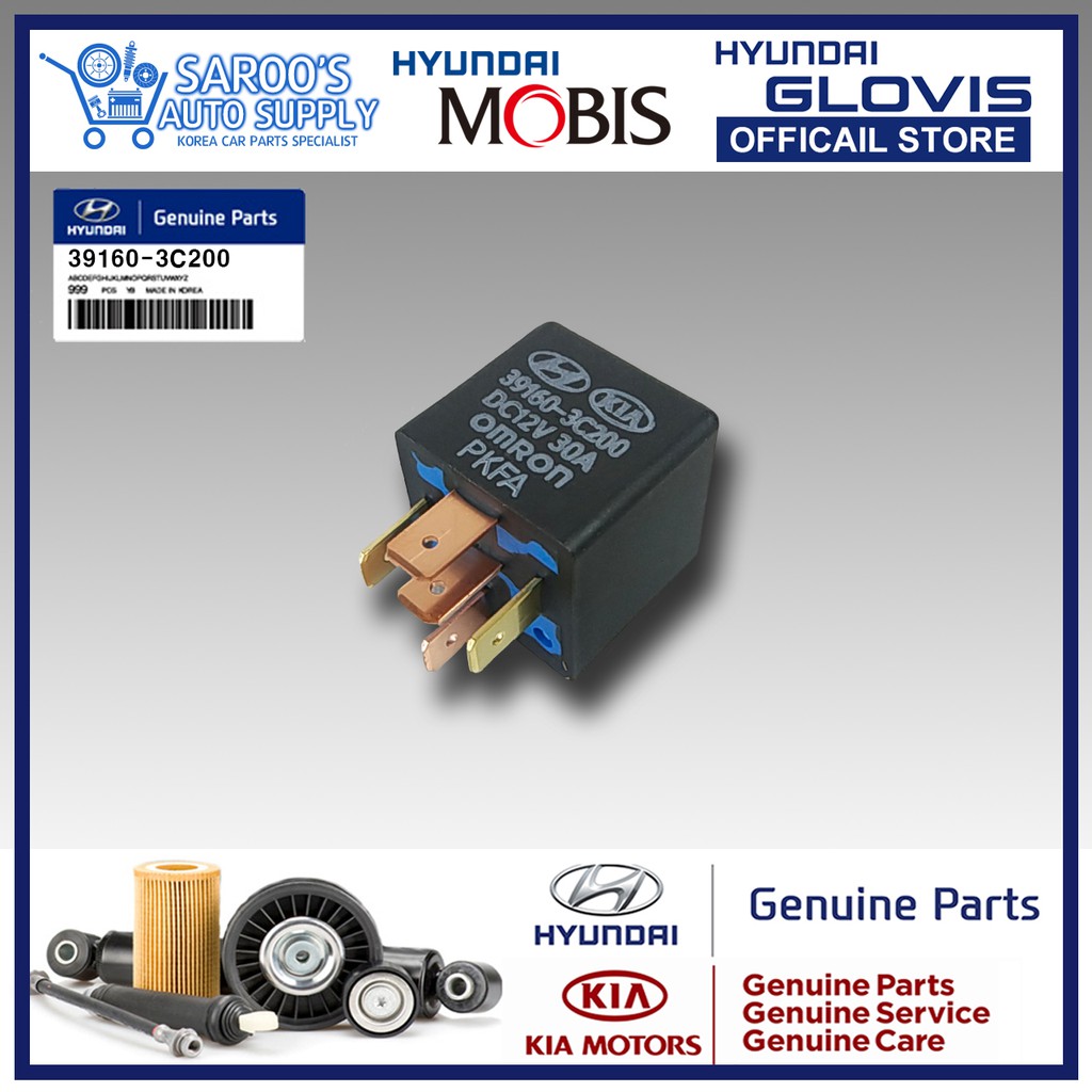 [Genuine] Main Relay For Hyundai , Kia Car , DC12V 30A , 39160-3C200 ...