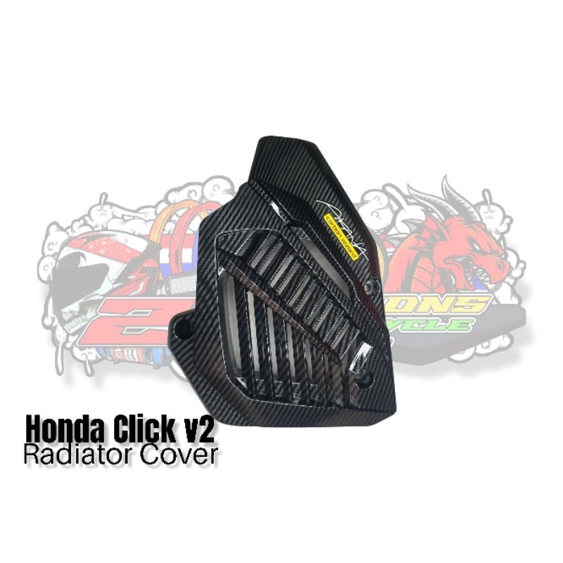 Honda Click v3 v2 carbon radiator cover | Shopee Philippines