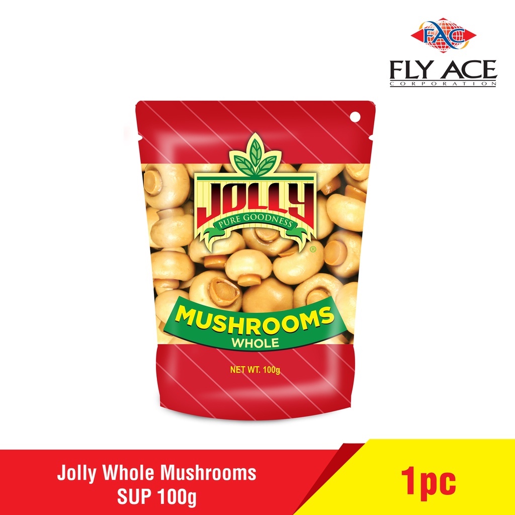 Jolly Whole Mushroom 100g SUP | Shopee Philippines