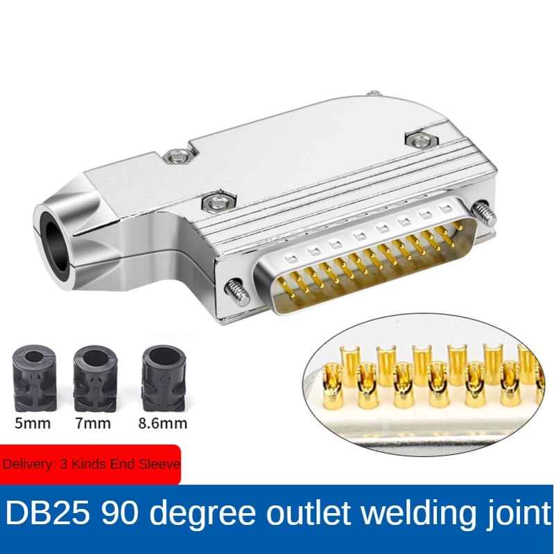 DB25 90 degree elbow housing male female connector 25 pin connector 90 ...