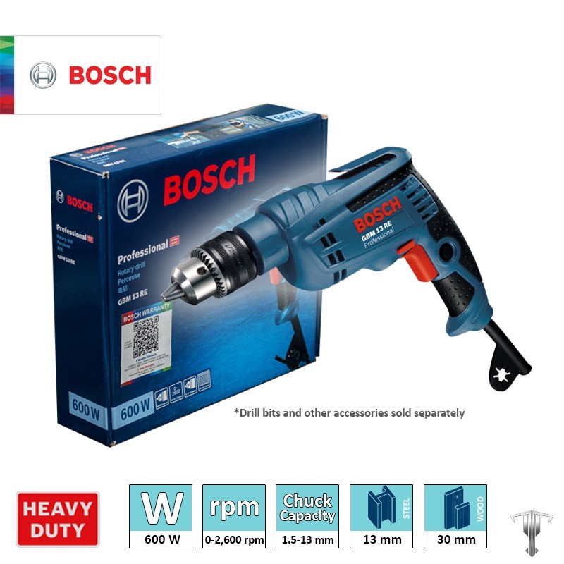 Bosch GBM 13 RE Professional 600W Rotary Drill Power Tool | Shopee ...