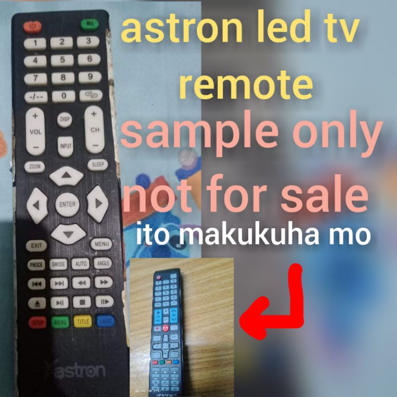 astron led tv remote,100% na gagana sa tv mo | Shopee Philippines