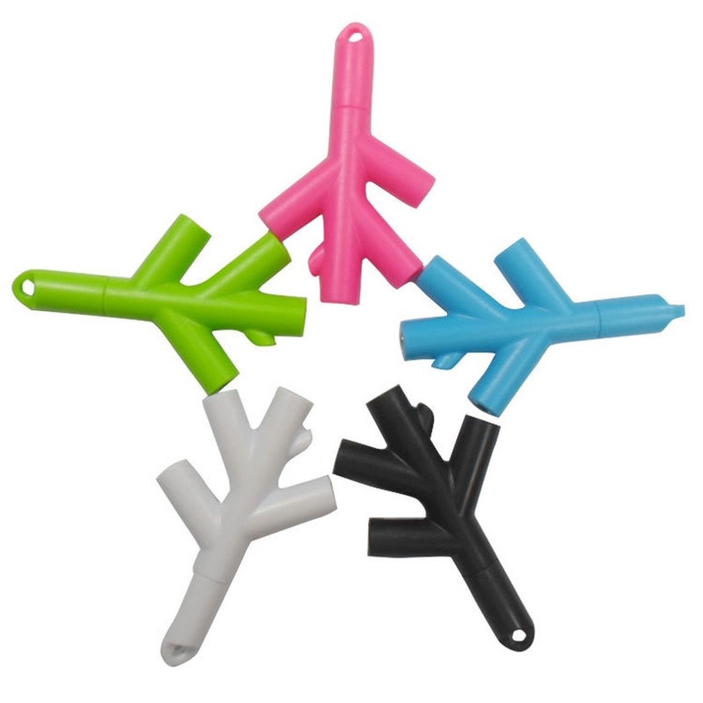 3.5mm 4 Way Port Aux Headphone Earphone Audio Splitter Adapter 3.5mm ...