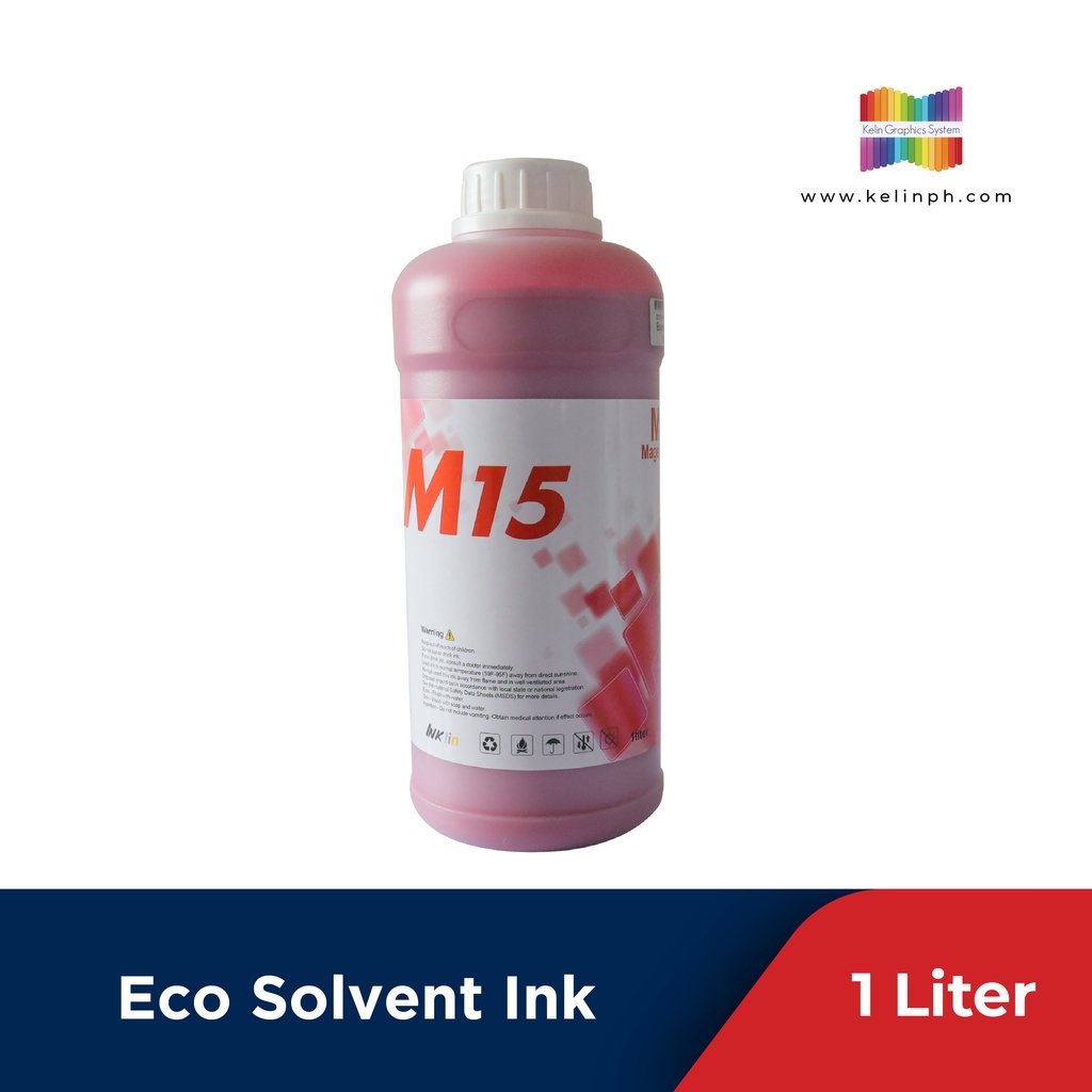 KGS M15 Eco Solvent Ink 1 Liter 4 Colors CMYK for Inkjet Printer DX5 ...