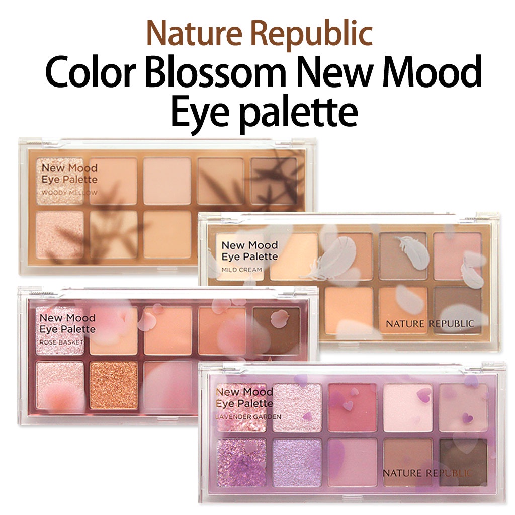 [NATURE REPUBLIC] Color Blossom New Mood Eye Palette 8g | Shopee ...