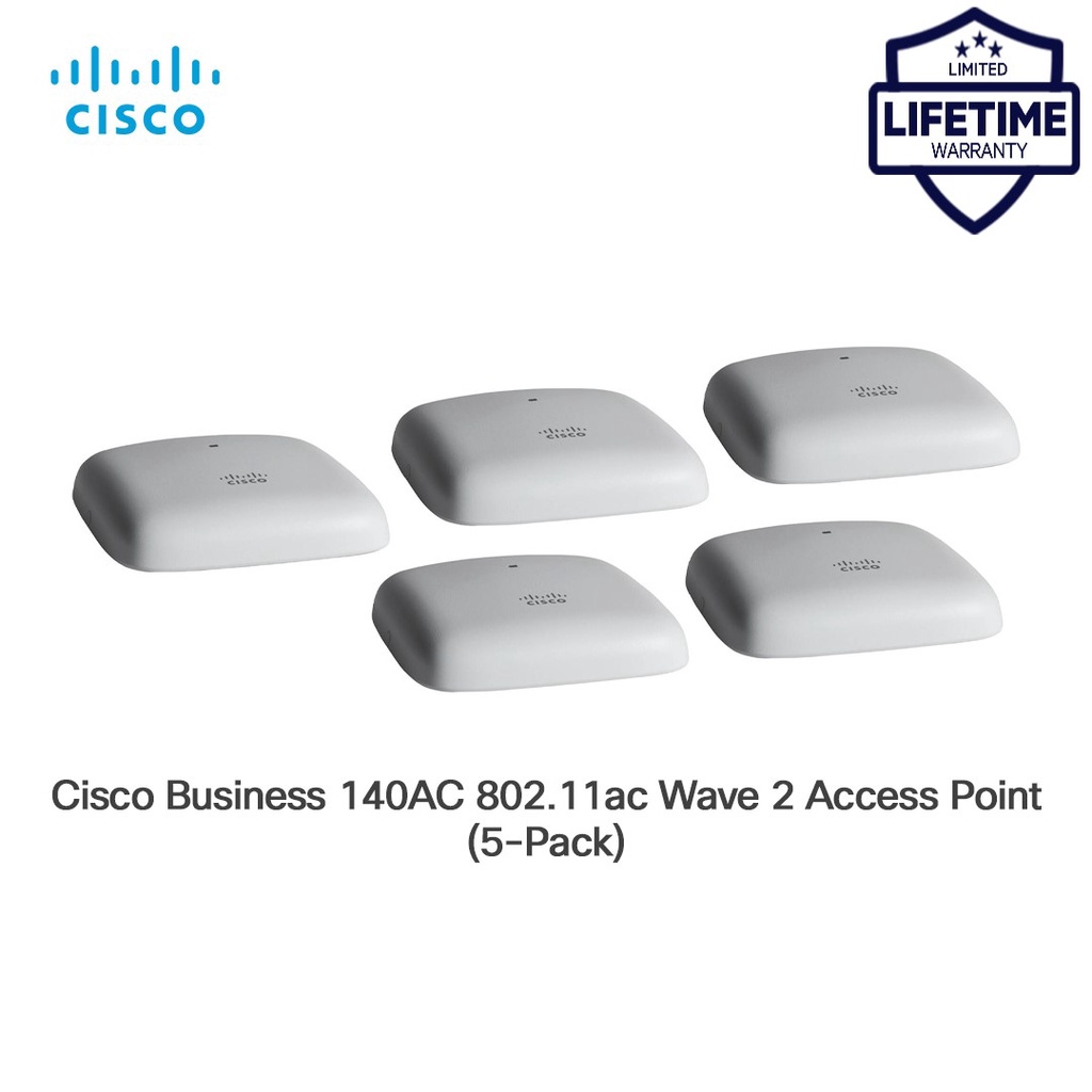Cisco Business 140AC 802.11ac Wave 2 Access Point 5 Pack (5-CBW140AC ...
