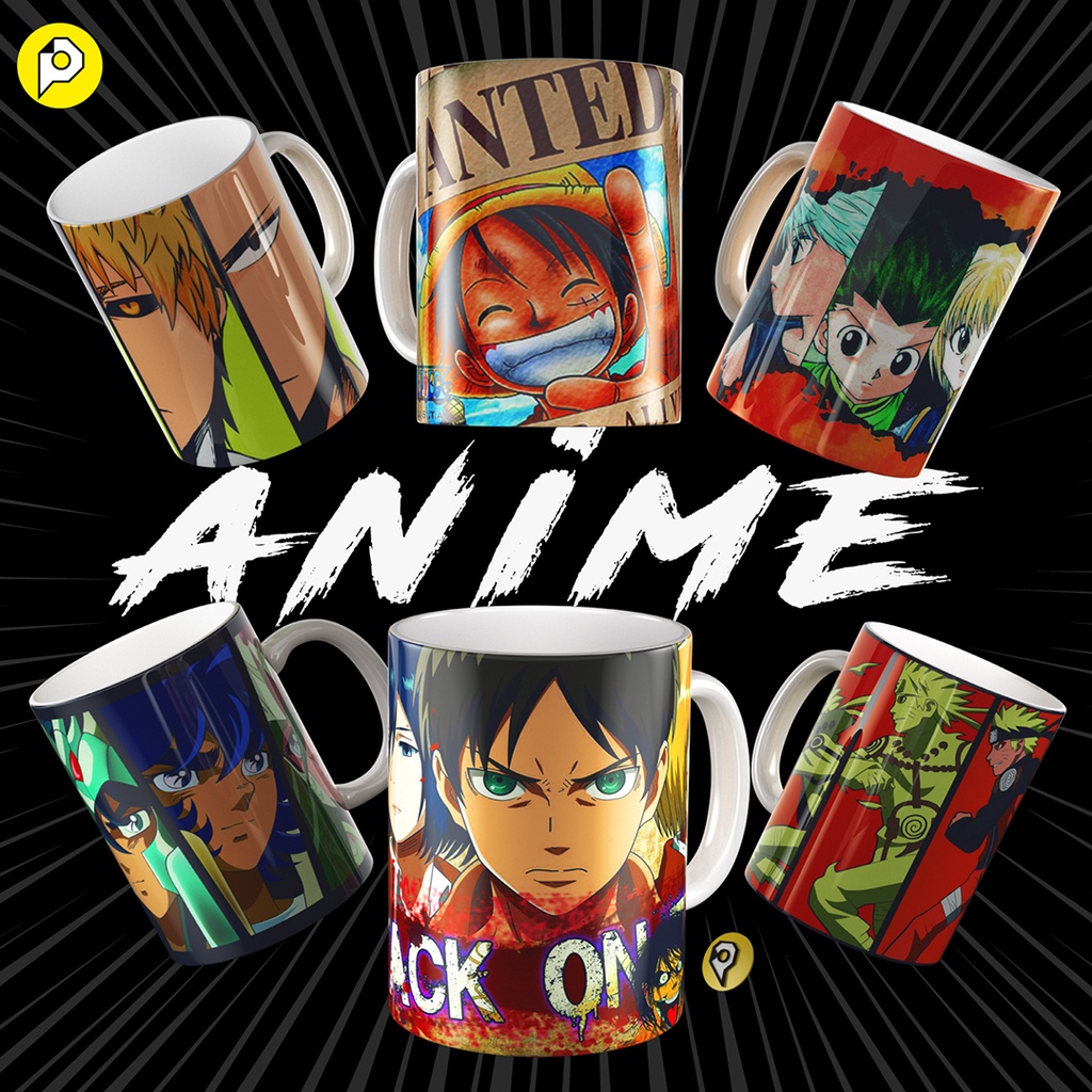ANIME SUBLIMATED MUGS NARUTO SAITAMA HUNTERXHUNTER DRAGONBALL ONEPIECE ...