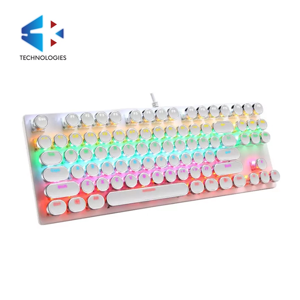 Leaven K550 Mechanical Keyboard 87-Key USB Wired Gaming Keyboard with RGB BackLight | Shopee ...