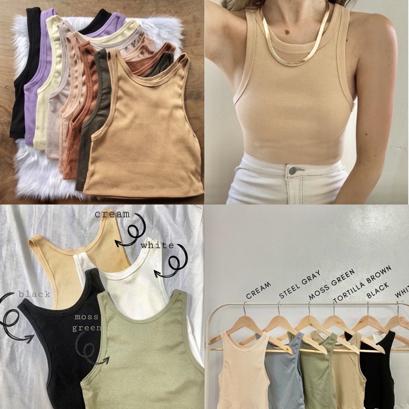 Vampire 6A0097 Razor Back Sando Racer Back Fashion Knitted Ribbed ...