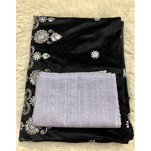 GAMUSA/ VELVET AYLET TERNO SET | Shopee Philippines