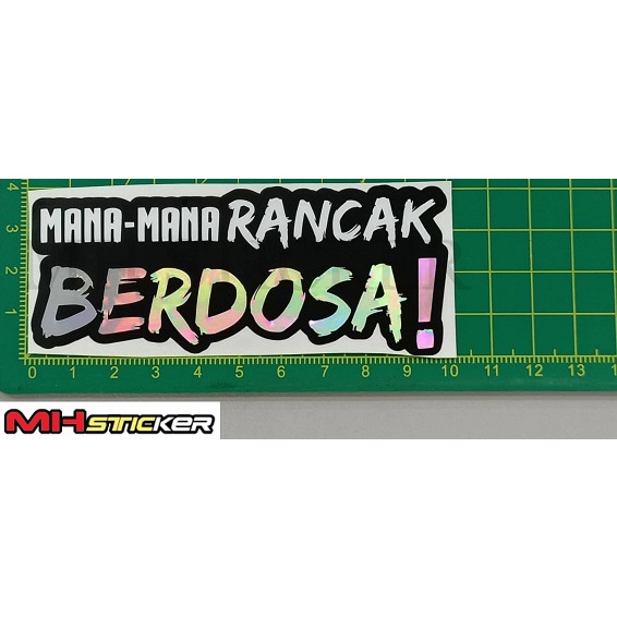 Mana-ManaRancakBerdosa Vinyl Cutting Stickers (Car / Motor ) | Shopee ...
